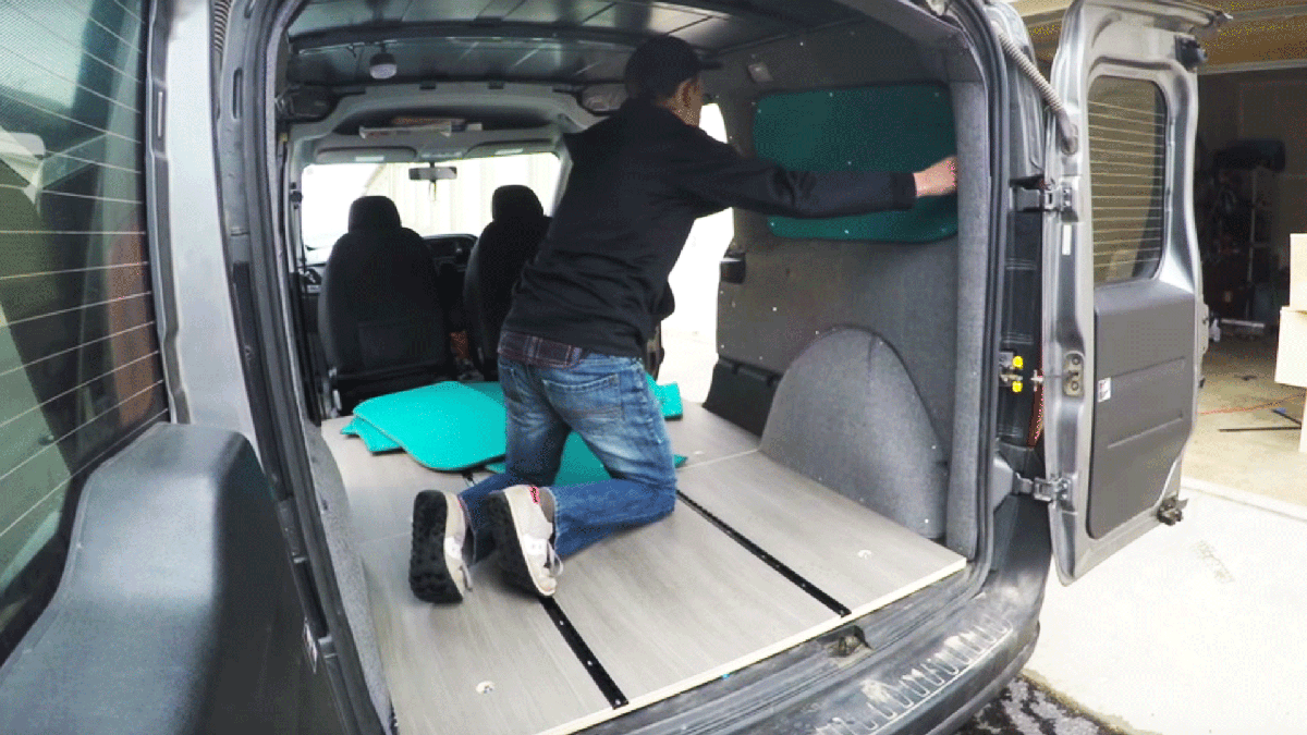 How to Convert a Dodge Cargo Van Into a Camper in 25 Minutes - Outside ...