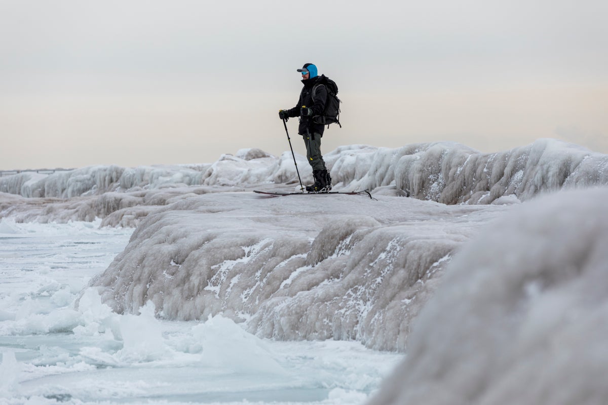 Braving the Polar Vortex on the Ice of Lake Michigan - Outside Online